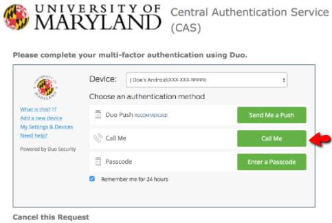 Complete Multi-factor Authentication with Callback - IT Support - IT Service Desk